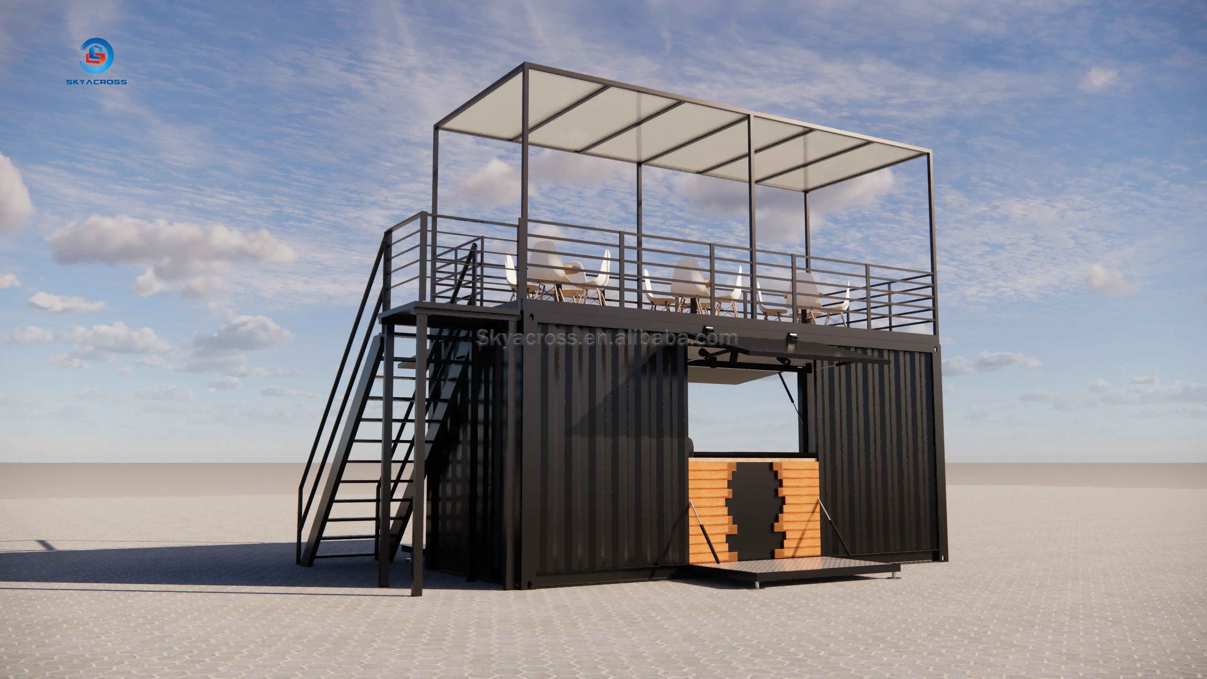 Luxury Shipping Container House - Mobile Restaurant/kiosk