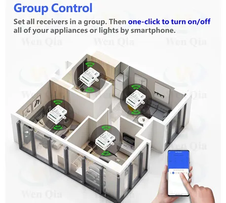 Diese Wifi Mini DIY RF 433mhz Smart Switch - 10A, 250V