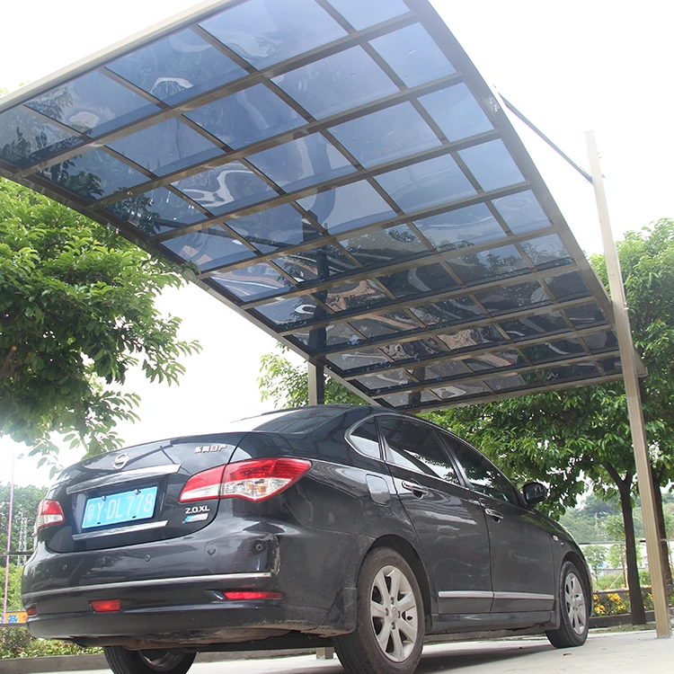 Outdoor Sun Shade Polycarbonate Cheap Carports Parking Cantilever Metal ...