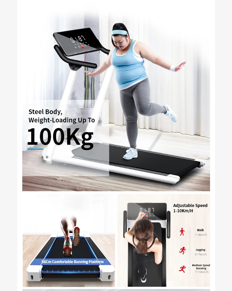 Gym Running Machine Tredmill for Home Foldable Electricity Treadmill ...