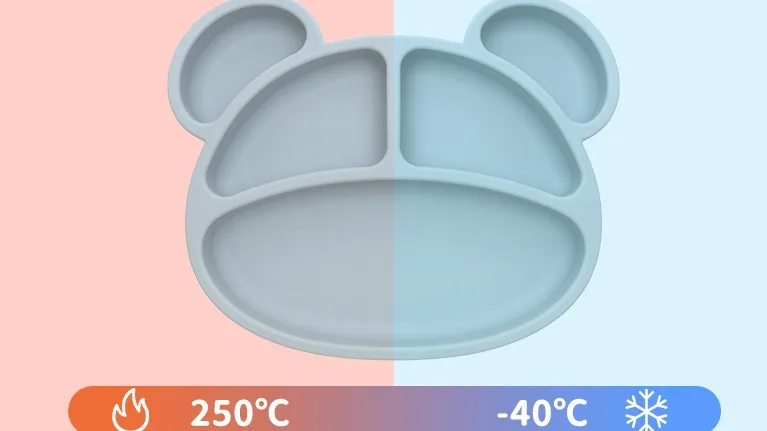 Good Price Panda Ear Silicone Baby Feeding Silicone Set 2 Pack Baby ...