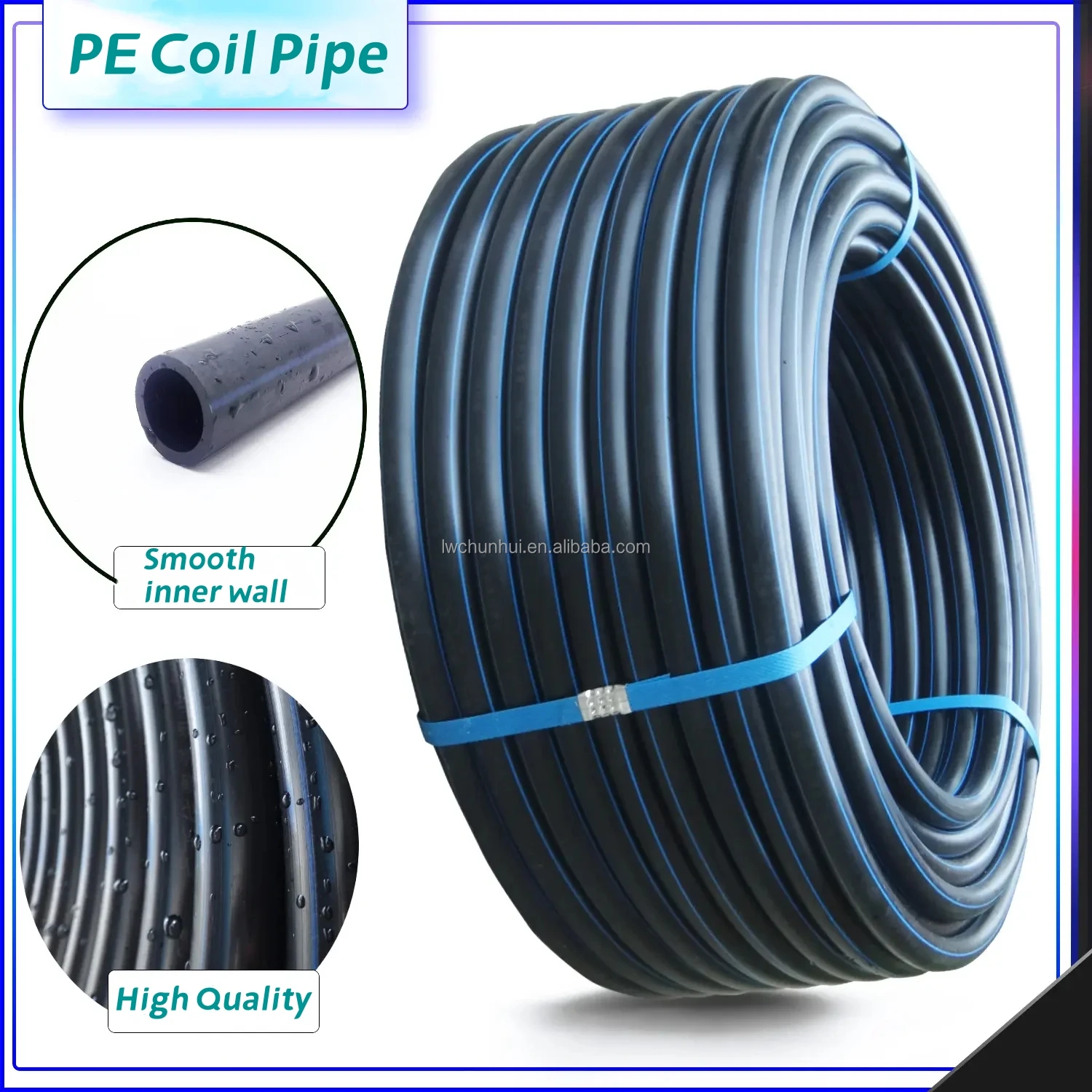 Drip Line Irrigation 16mm 20mm 25mm PE100 Tube Drip Irrigation System ...