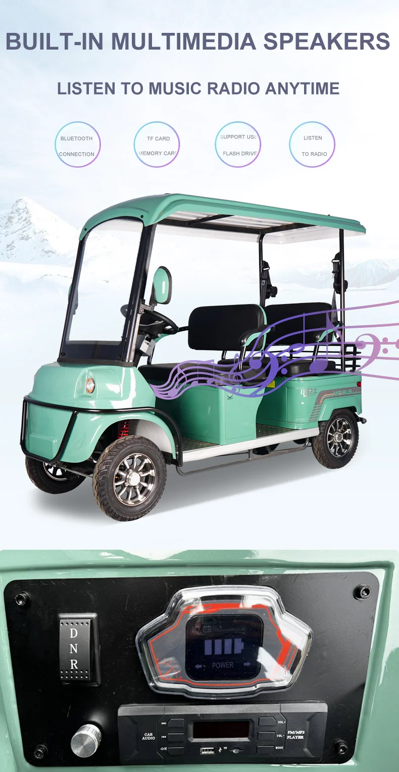 Minibusev M6 Scenic Electric Tour Car 4 6-seater Golf Cart Homestay ...