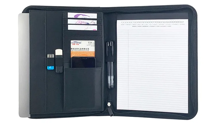 Modernqiu Custom A4 Size Pu Leather Business Padfolio High Quality ...