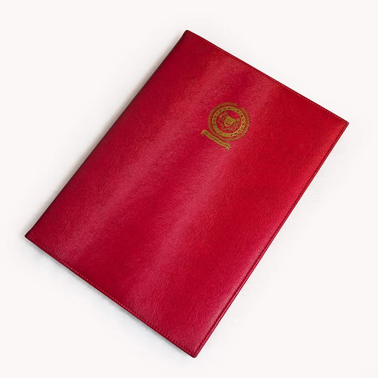 Custom Graduation Diploma Cardboard Certificate Holder PU Leather File ...