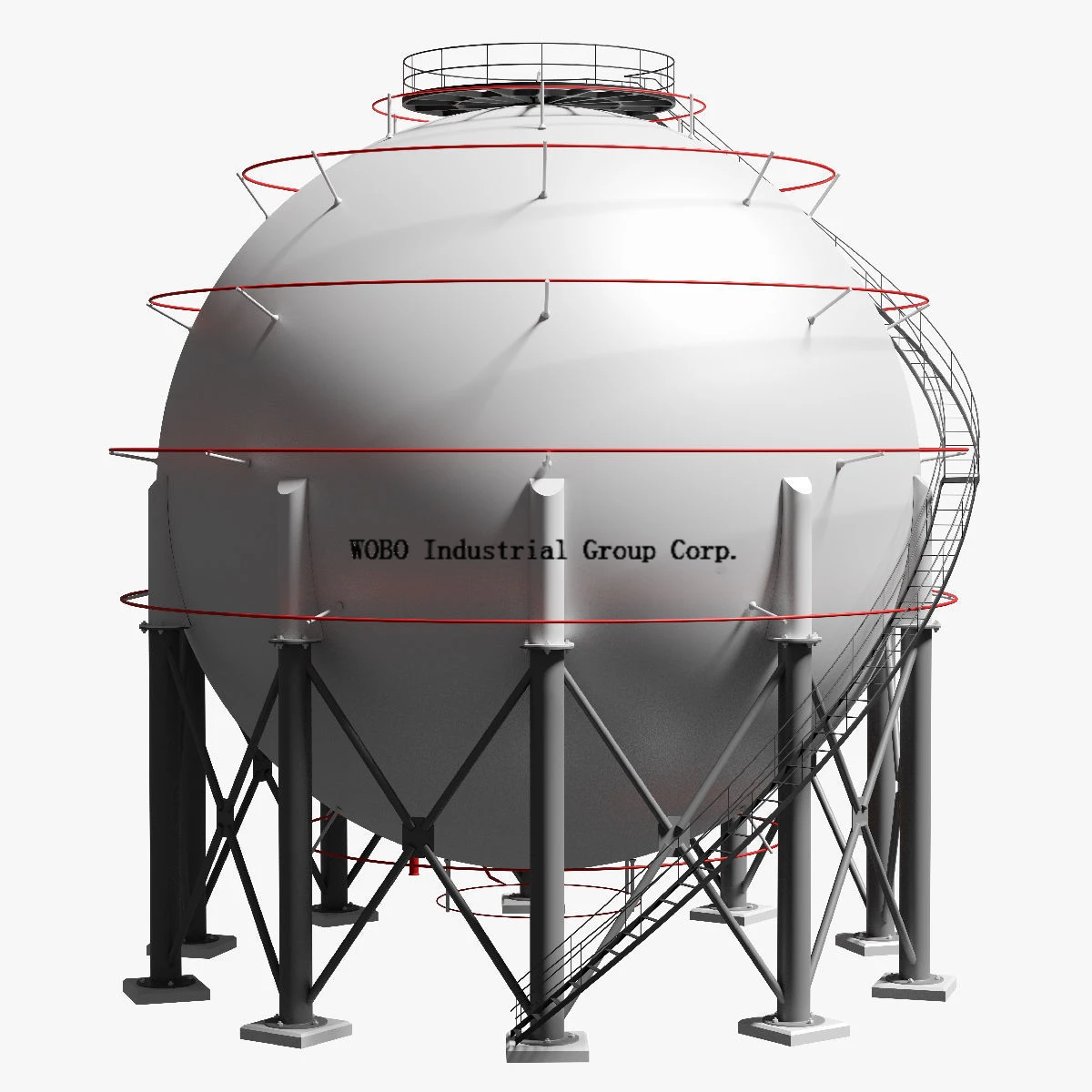 Asme Code Propane Spherical Tank 1000m3 Epc Project Sphere Tank For ...