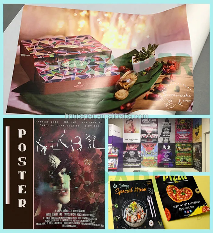 Indoor Advertising Non - Tear Matte Coated Pp Synthetic Paper 200um ...