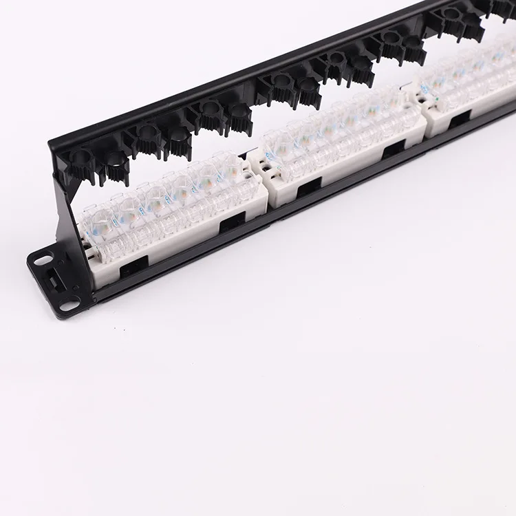 MT-4029 Unshielded Category 6 Category 6a Network Patch Panel 24 Port Network Patch Panel with ...