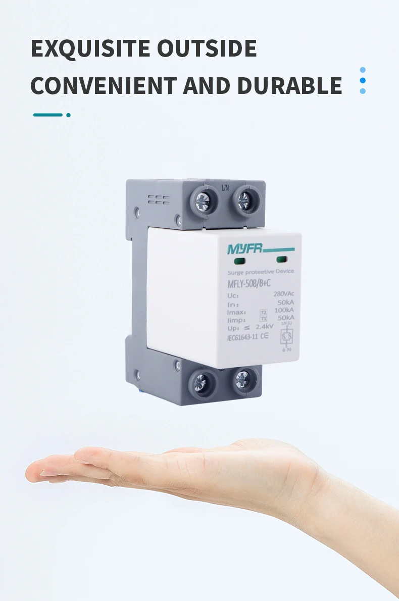 Mfly-50b/b+c Power Voltage Regulator Voltage Surge Protector Device Spd ...