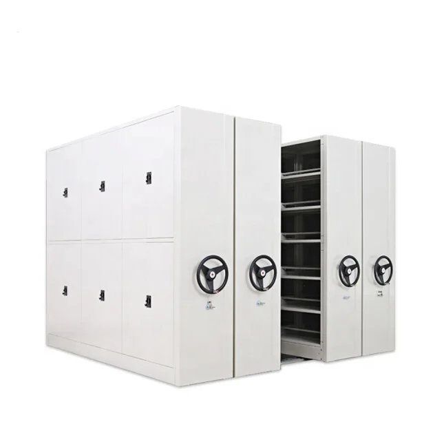 School Steel Compact Shelving Library Furniture Mobile Mass Book Shelf ...