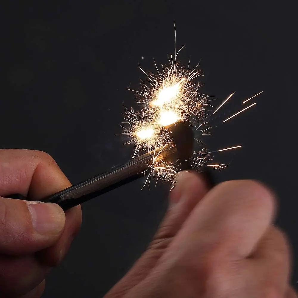 Camping Hiking Ferro Rod Striker Waterproof Steel Survival Ferrocerium ...