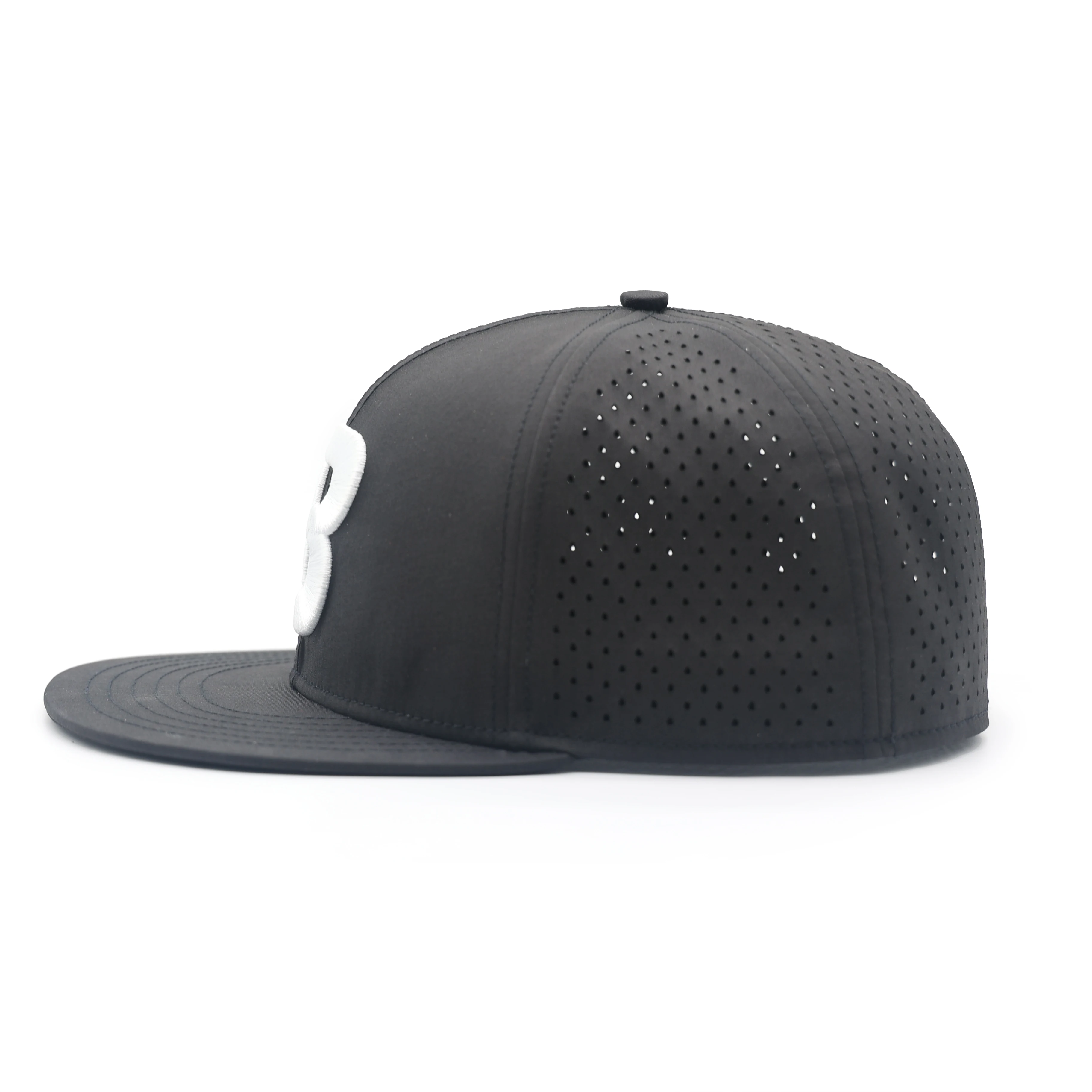 6 Panel Laser Cut Hole Perforated Hat With Quick Drying Waterproof Hat ...