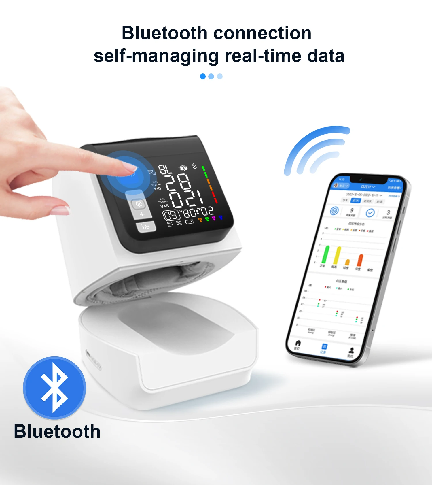 LED Smart Sphygmomanometer - Accurate Blood Pressure Monitor