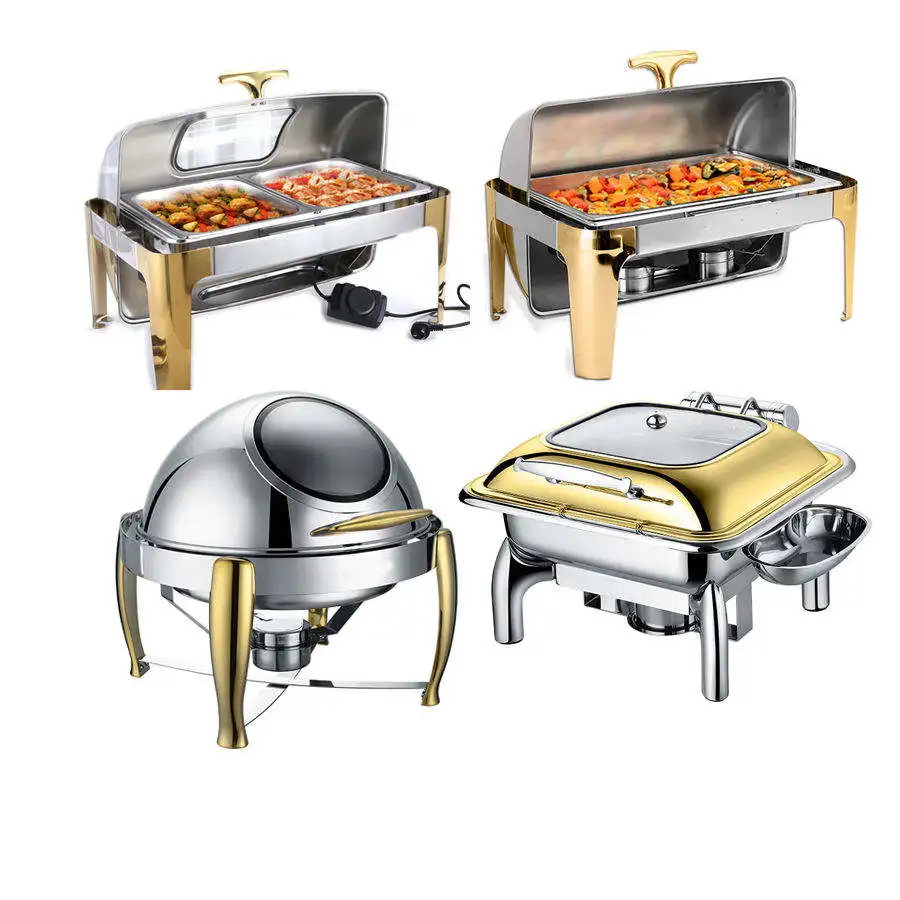 Gold Chaffing Dishes - Premium Stainless Steel Buffetware