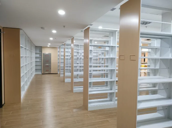Wholesale Simple School Library Steel Bookcase Double Single Side ...