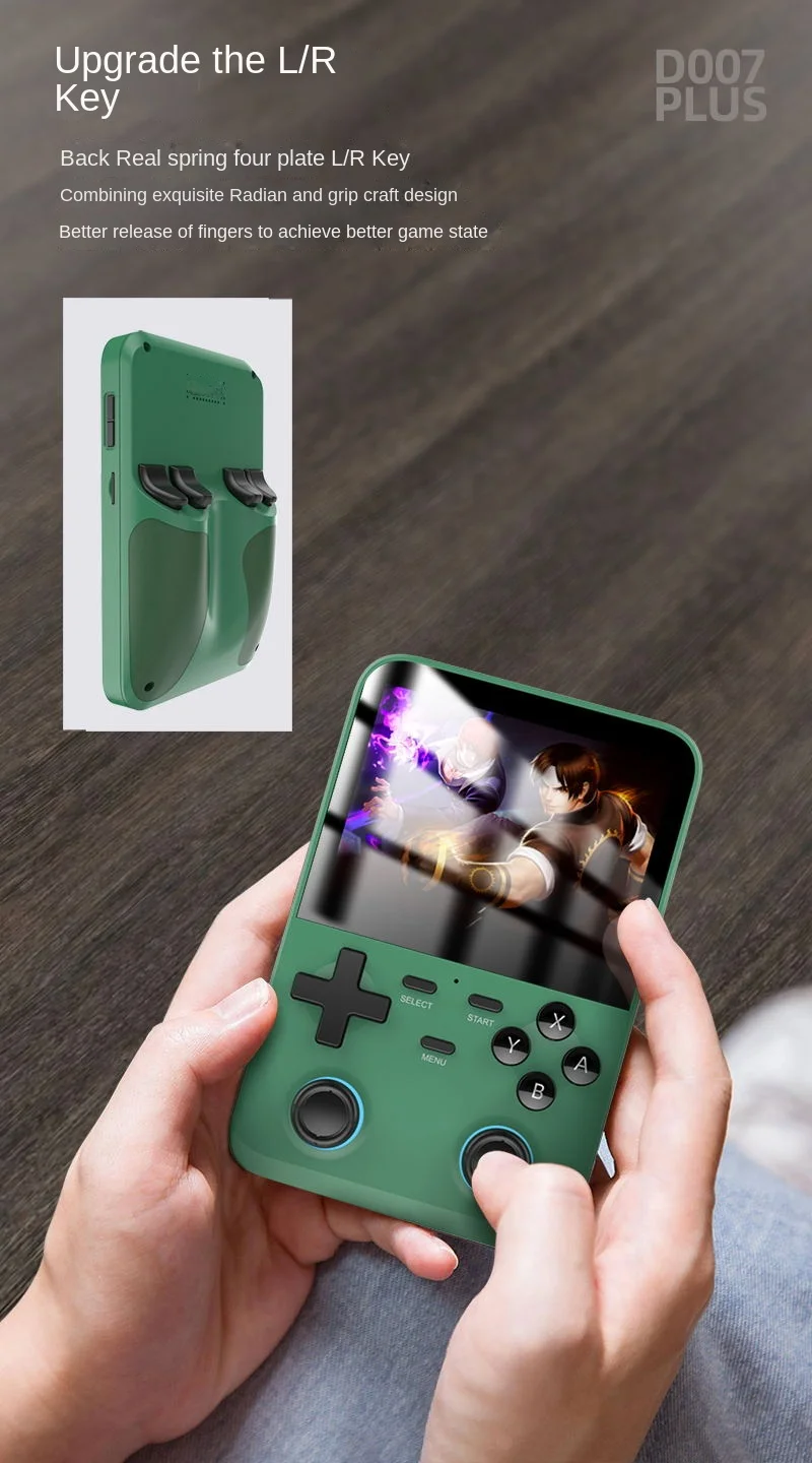 Portable 3.5 Inch D007 Open Source Retro Video Game Console Handheld Super Console For Gamers ...