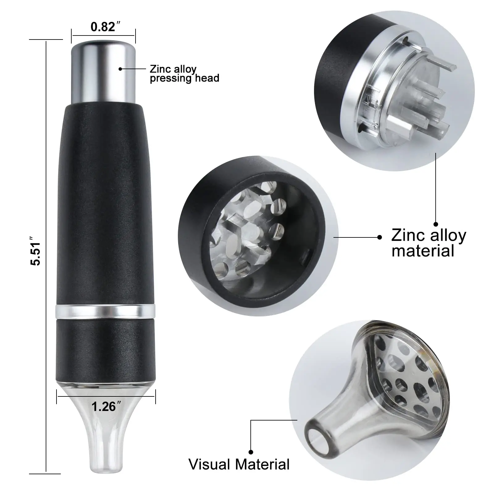 Wholesale Portable Manual Press Pen Type Smoke Grinder Pen - Buy Pen ...