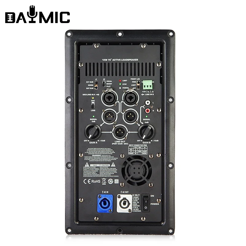 Universal Active Speaker - 12 Inch, 1000W Class D Amplifier