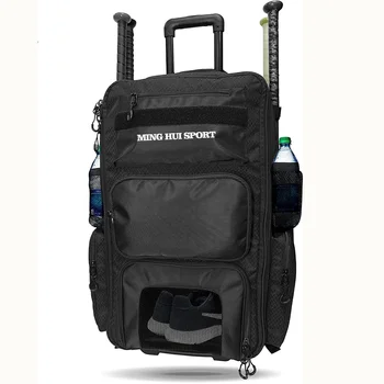 Supplier Wholesale Rolling Baseball Softball Gear Bag With Hidden ...