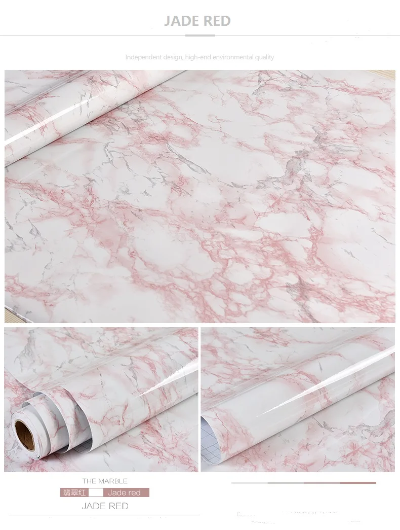 Udk Marble Sticker Wallpaper Film Kitchen Peel And Stick Marble Wall ...