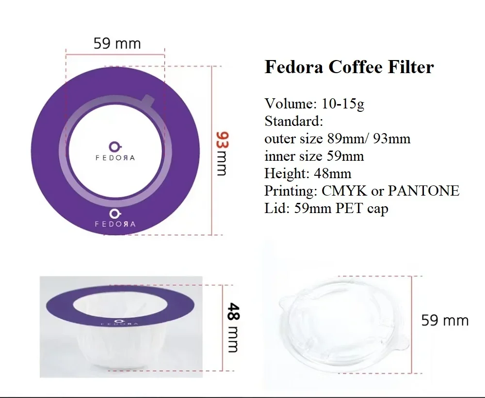UFO Style Flying Saucer Drip Coffee Filter Bags for Specialty Coffee ...