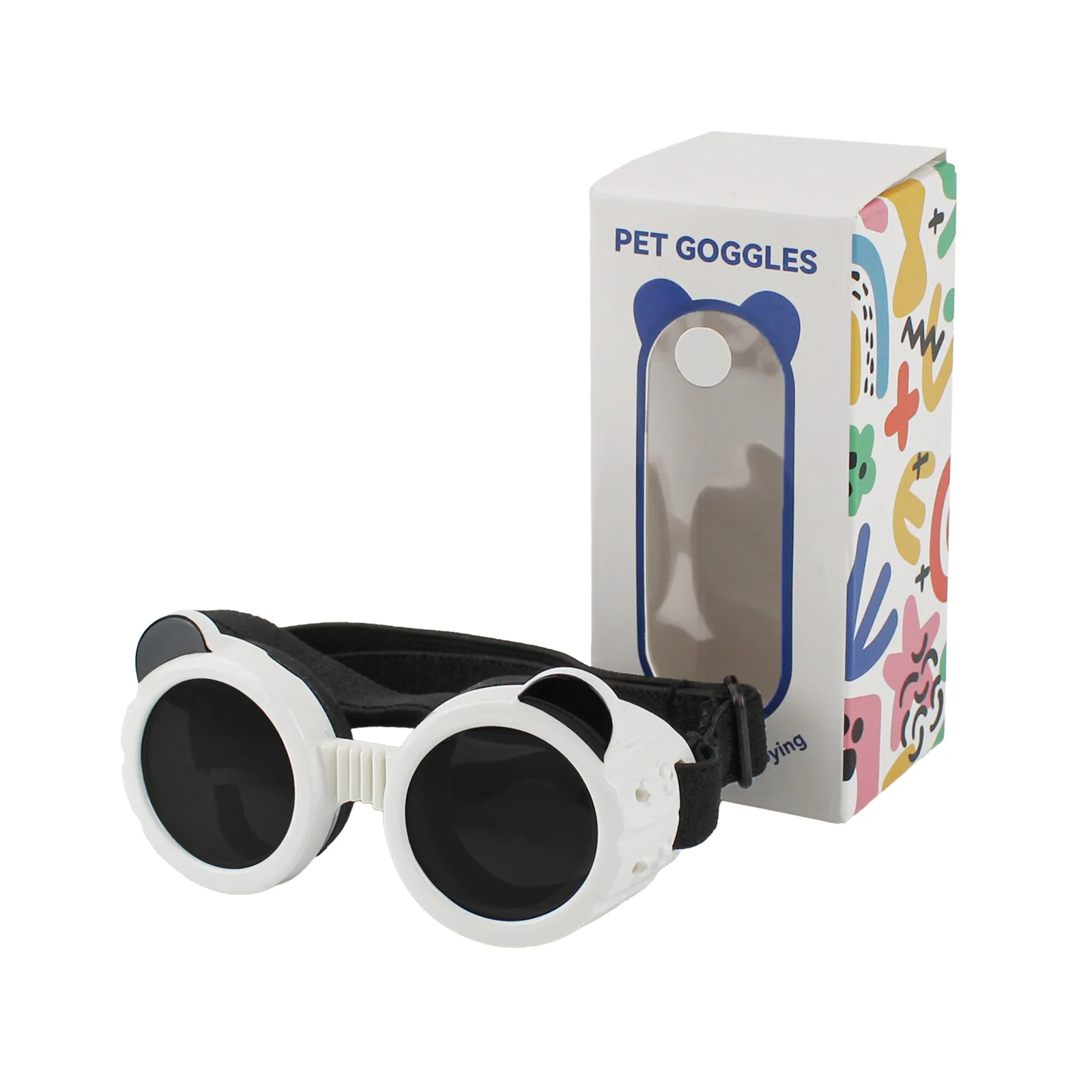 Pet Panda Goggles - Anti-Dust Eye Protection for Dogs & Cats