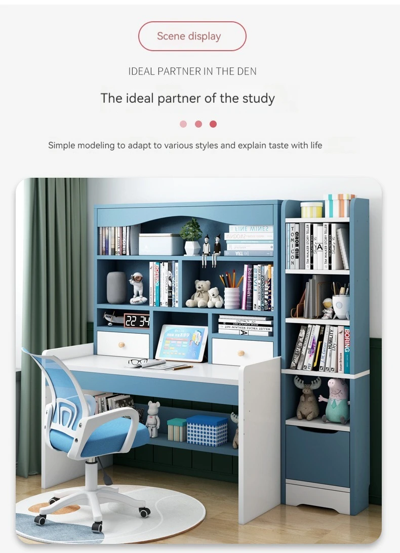 Factory Direct Kids Study Room Furniture Blue Children Study Table ...