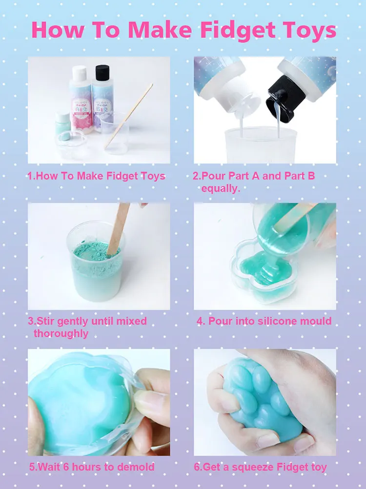 Skin Safe Squishy Gel Transparent Squishy Resin Gel Stress Relief ...