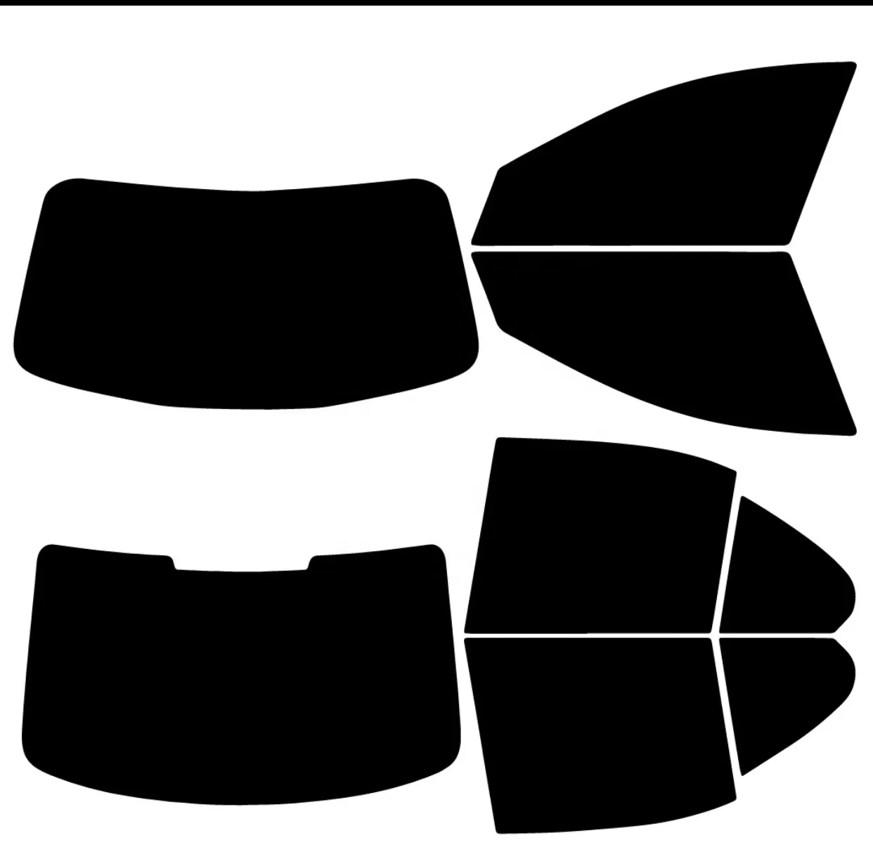 Automotive Custom Pre-cut Removable Window Tints 5% 15% 25% 35% 50% 70% ...