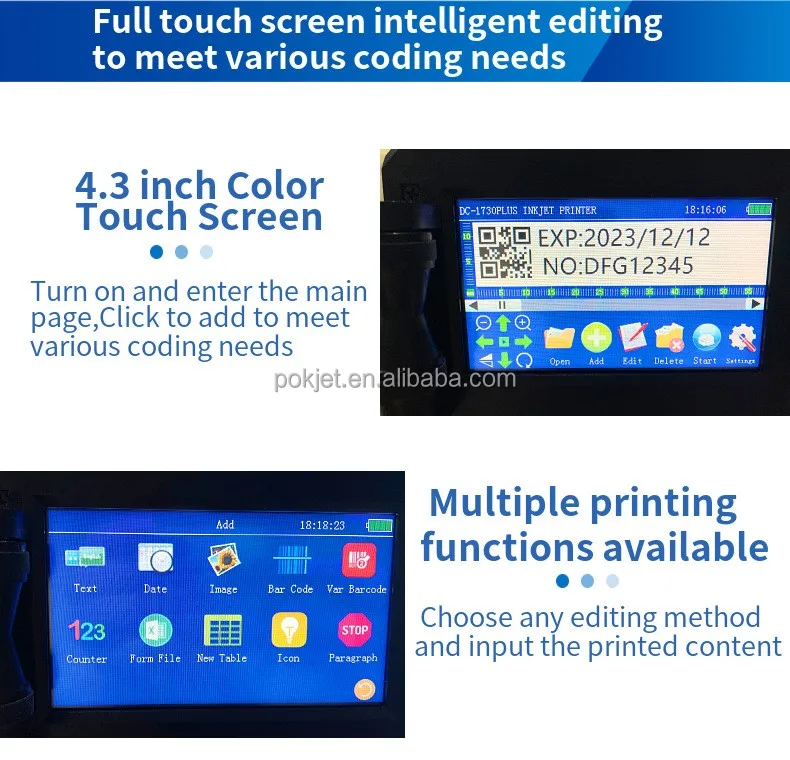Portable Expiry Date Labeling Logo Coding Handheld Inkjet Printer ...