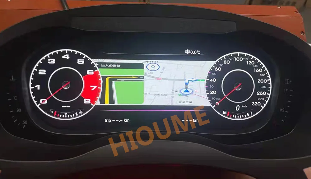 Digital Dashboard Panel LCD Speedometer for VW Golf 6 & Passat B7 ...