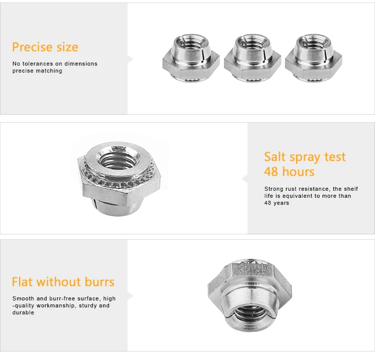 Factory Direct Sales Rohston Self-locking Pressure Riveting Nut Good Quality Hex Rivet Lock ...