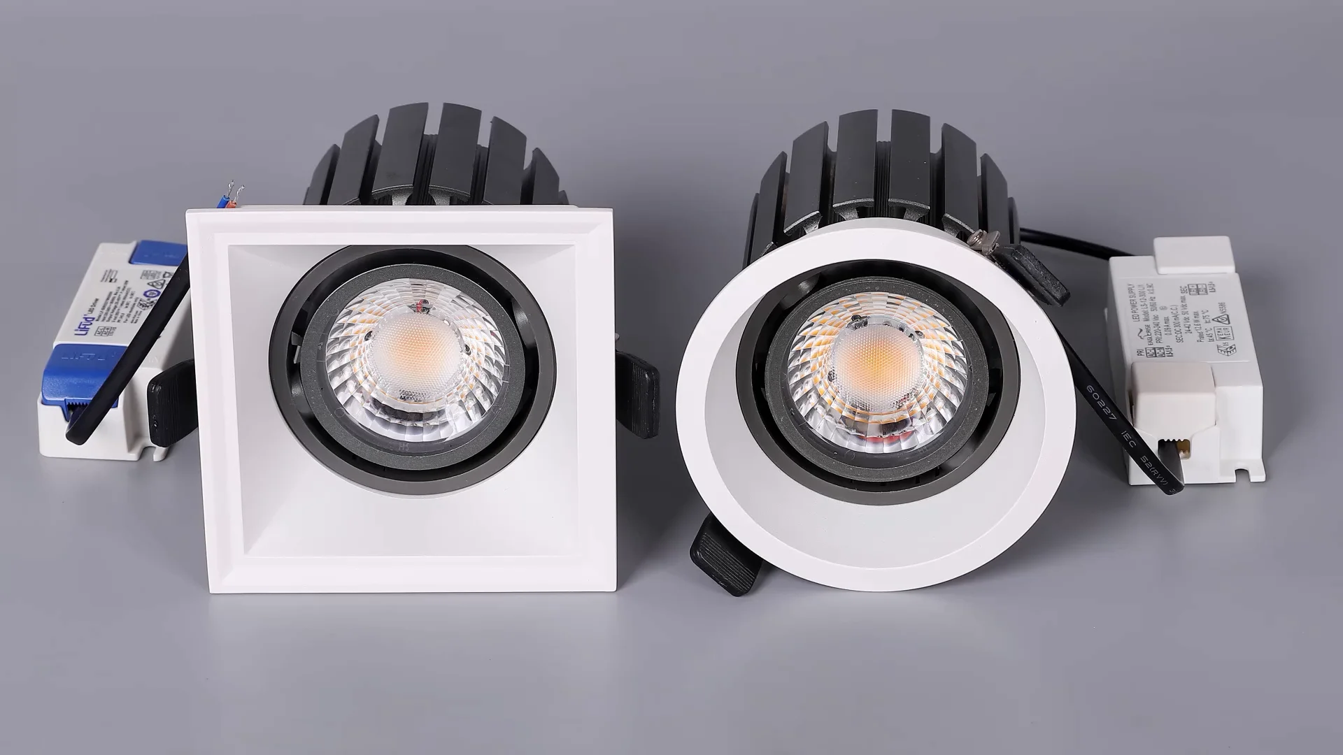 Hotel Ceiling Adjustable Square Recessed Downlight 7w 10w 20w 30w Dimmable Anti Glare Led Cob ...