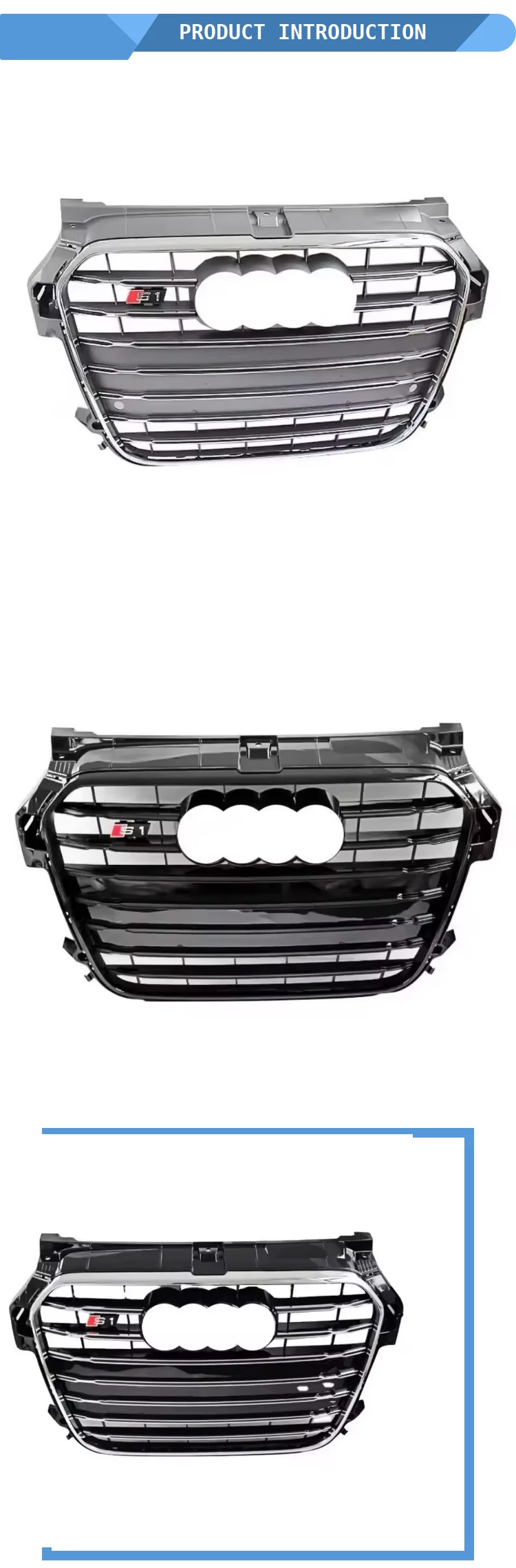 Factory Price RS1 Front Bumper Radiator Grill for Audi A1 S1 ...
