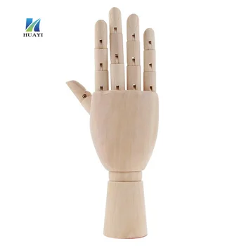 Flexible Finger Puppets Mannequin Hand Model Wooden Manikin Hand ...