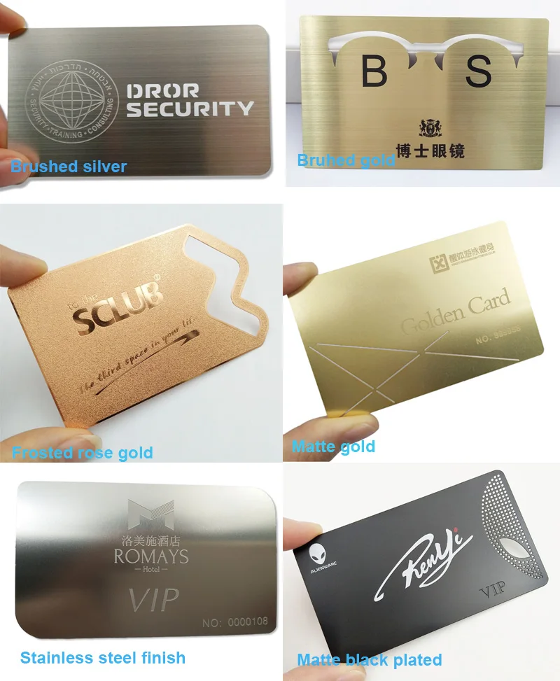 Blank Metal Business Card Blank Stainless Steel Metal Card for Engrave ...