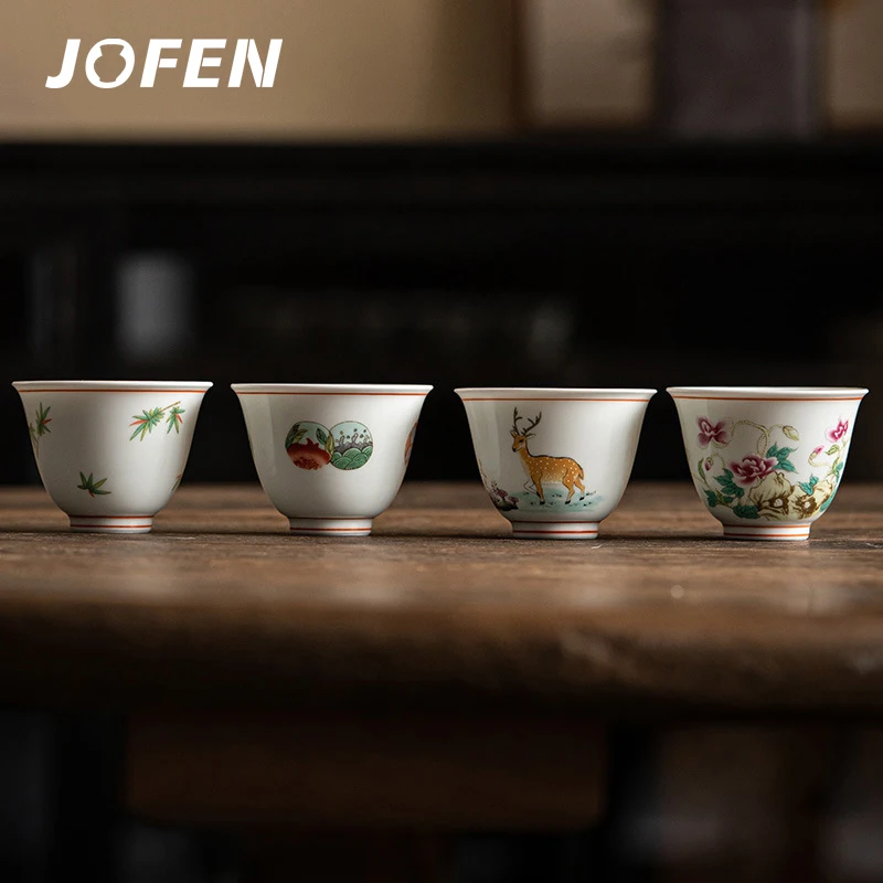 Jofen 2024 New Cute Deer Pattern Household Chinese Ceramic Small Tea ...