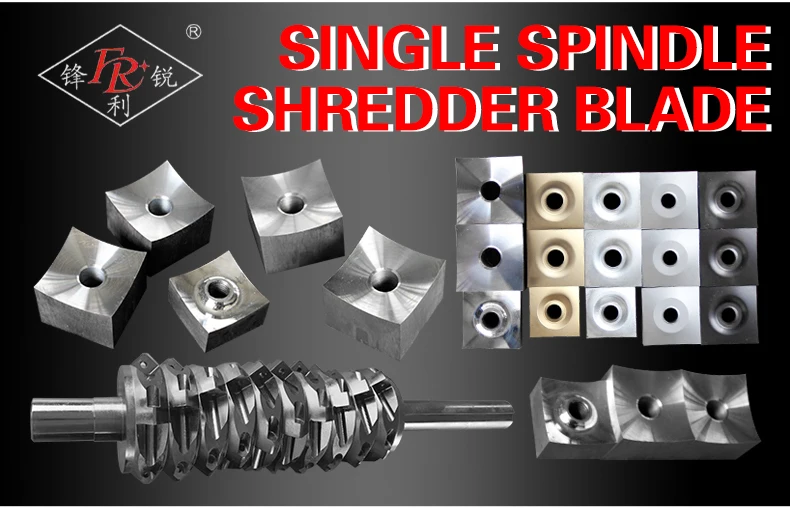 Single Shaft Shredder Blade Shredder Blade Water Pipe Single Shaft ...