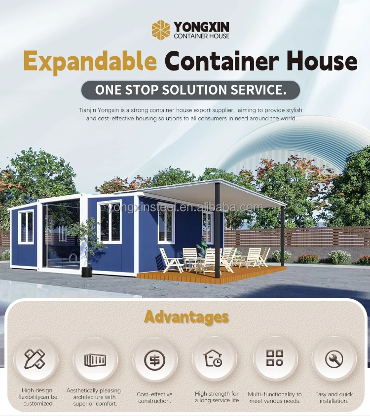 Customized Comfort Luxury Mobile Home Prefab Rooms Expandable Container ...