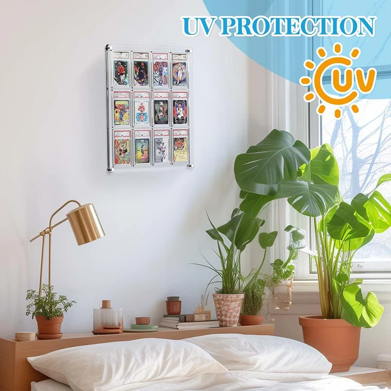Acrylic PS-A Card Slab Display Case 12 Graded Card Holder Frame Wall ...