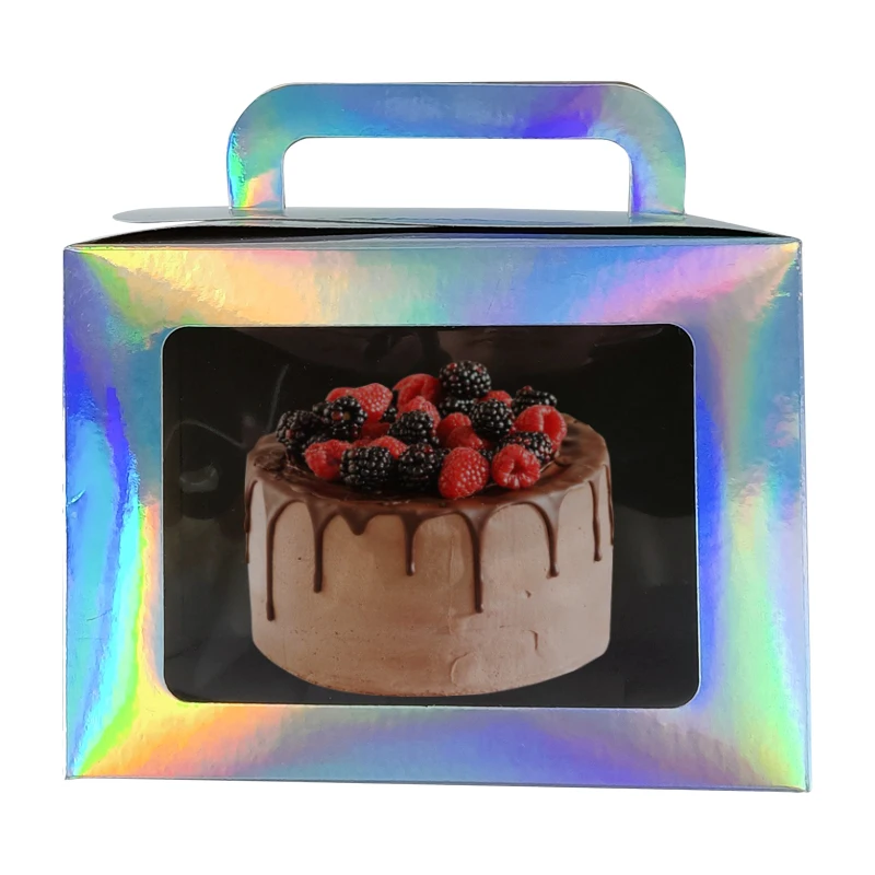 Custom Printed Color Cake Packaging Box Kraft Paper Birthday Cake Box ...