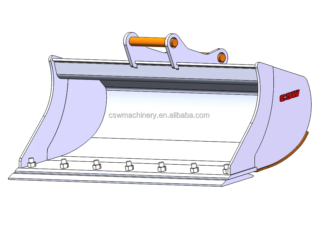 Mini Excavator Bucket with V13 Teeth & Shank for Wacker Neuson