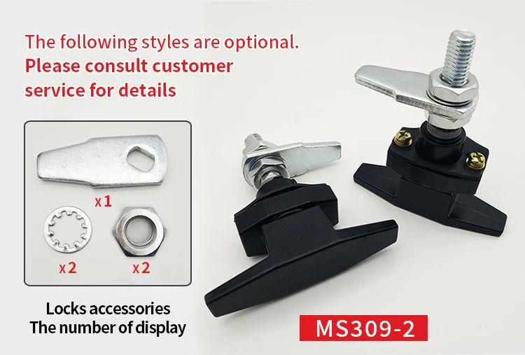 Tuoxin Ms309-2 Rotary Tongue Zinc Alloy Lock With T-handle Latch Lock ...