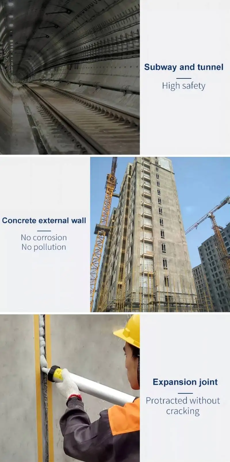 Chem Pu-pu40 Flexible & Paintable Concrete Caulk Polyurethane ...