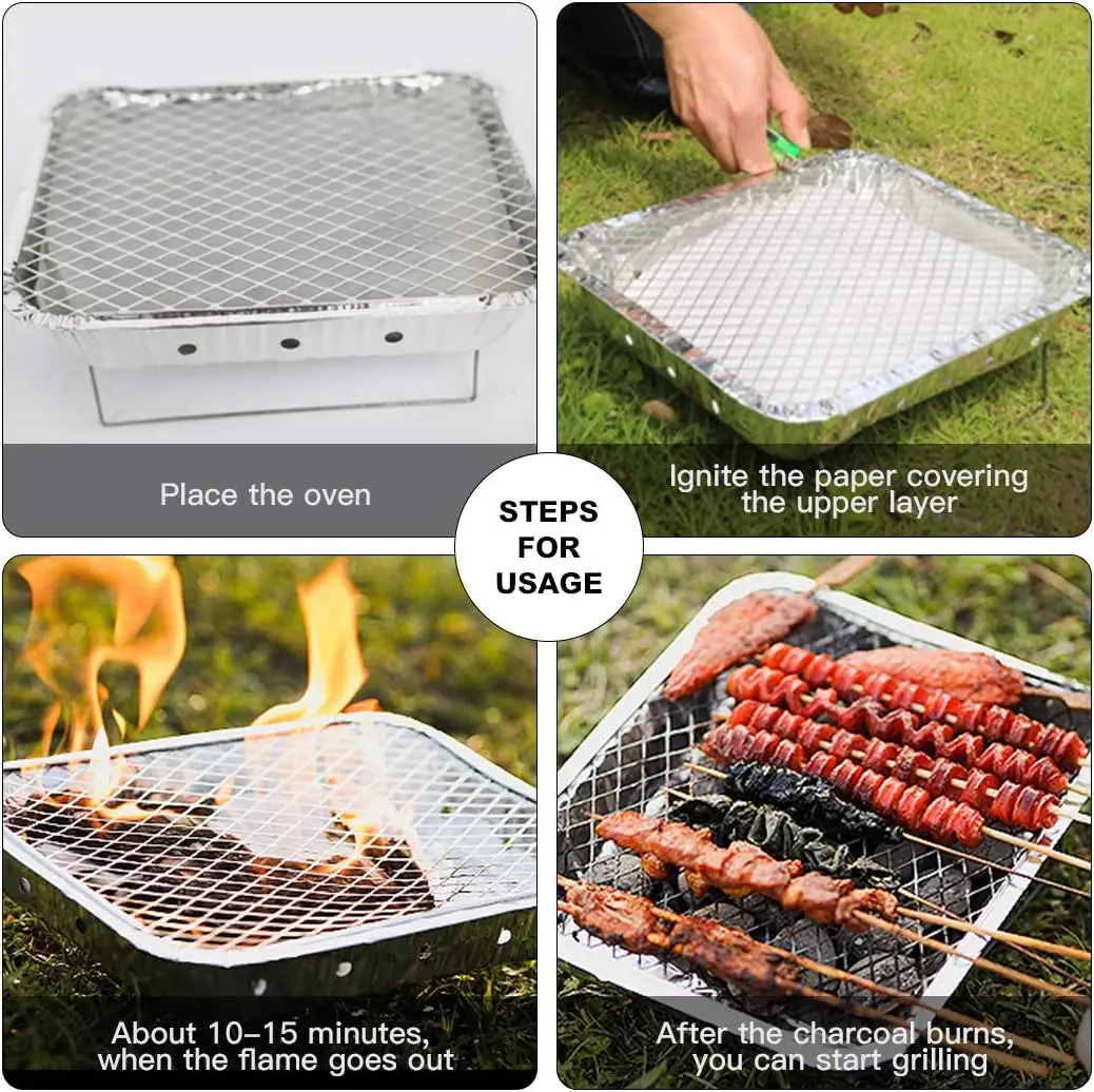 Einweggrill - Instant Grill Chef Barbecue Single Disposable BBQ Grill