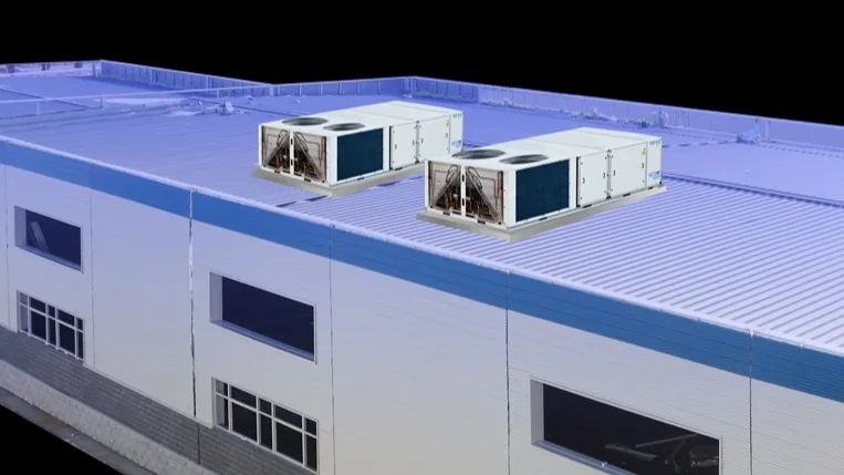 High Effciency Heat Exchanger Packaged Unit Commercial Rooftop Central ...