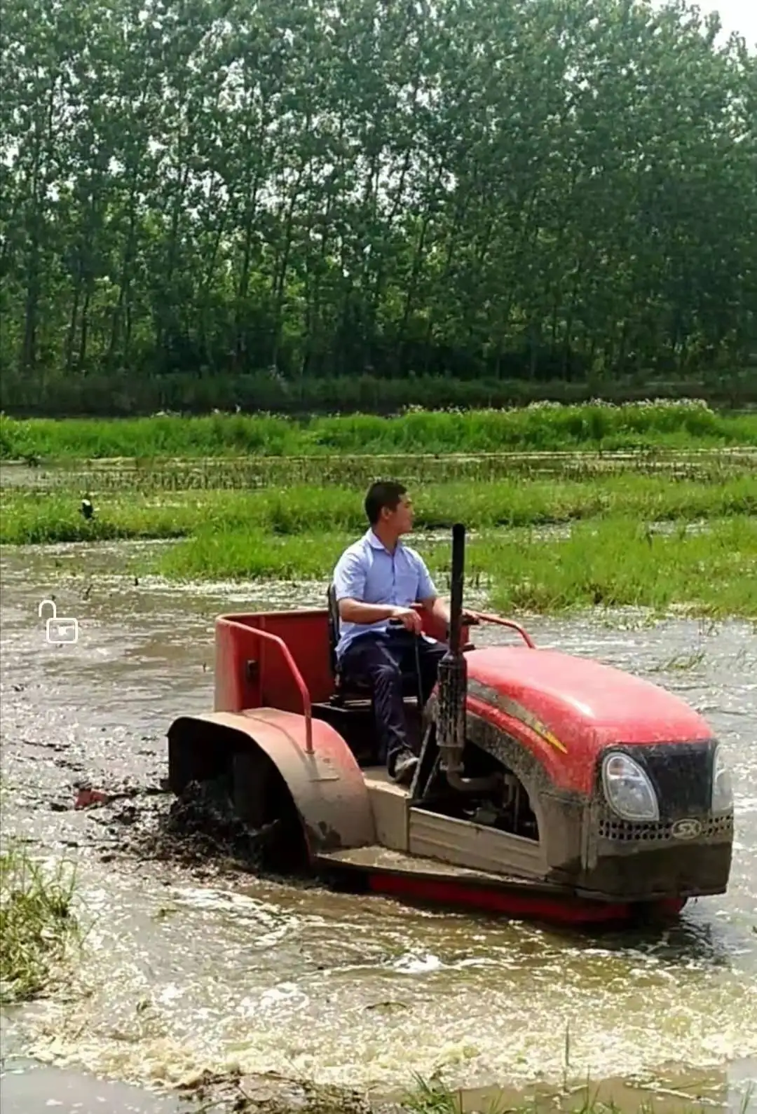 Farm Machinery Rice Farming Boat Tractor Boat Tractor for Rice Paddy ...