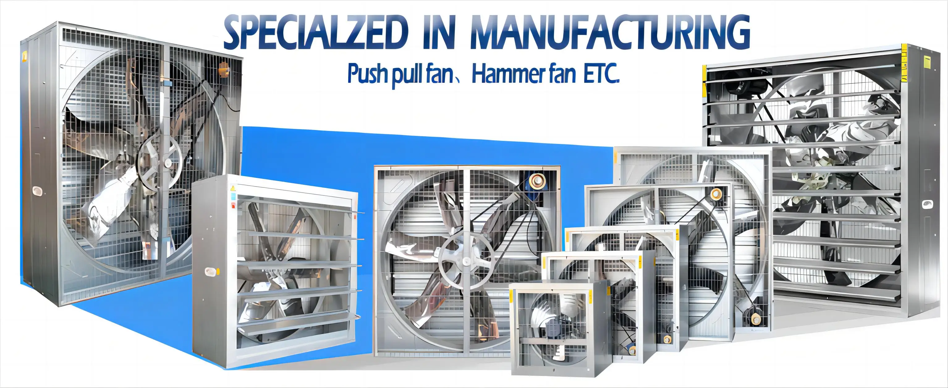 Push-pull Type Negative Pressure Fans Industrial Livestock Breeding ...