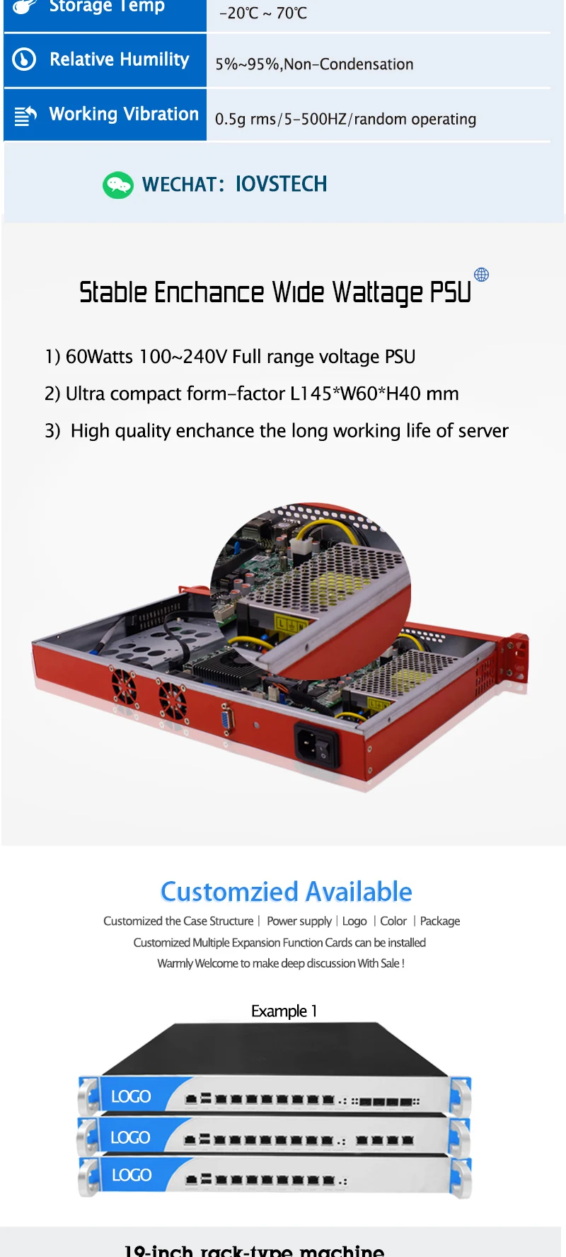 Enterprise Rack 1U Soft Router/firewall/voip/network Security