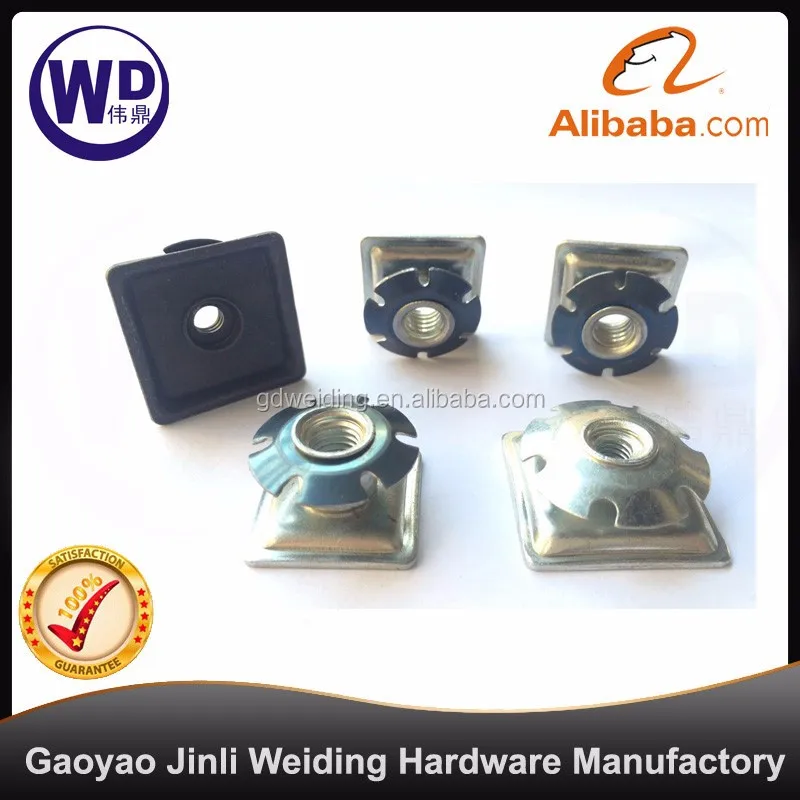 Metal Spring Threaded Tube Inserts For Square Tube M8*24.5*24.5 - Buy ...